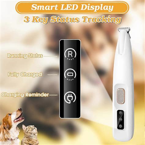Dog Paw Trimmer Pet Micro Precision Trimmer With Led Display Electric