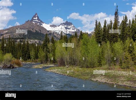Pilot Peak And Index Peak In The Absaroka Range As Seen From The Clarks