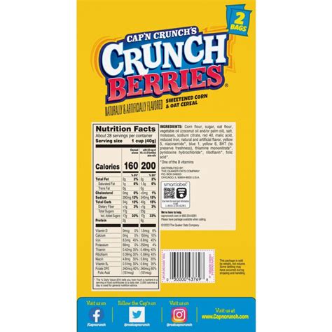 Captain Crunch Nutrition Information