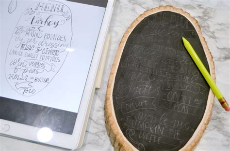 Hand Lettered Farmhouse Style Menu Board Amy Latta Creations