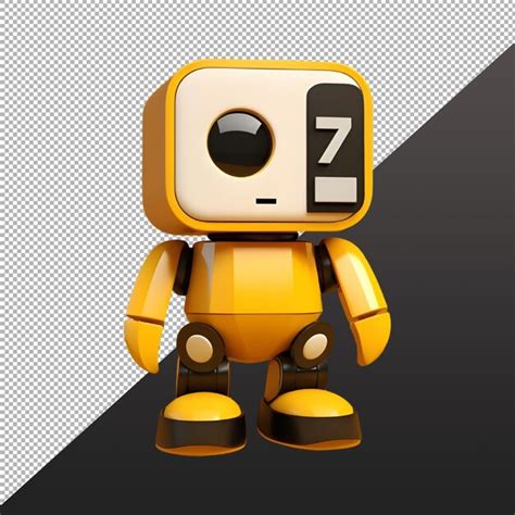 3d Blender Cartoon Robot Premium Ai Generated Psd