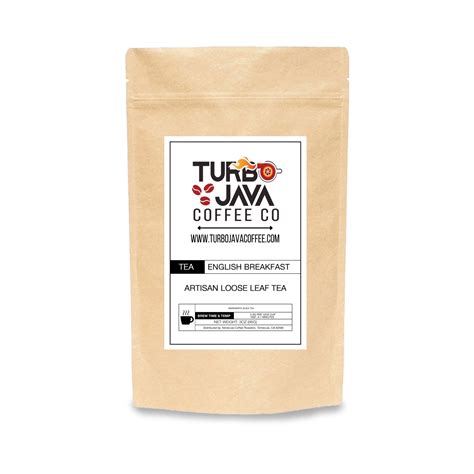 English Breakfast Tea Turbo Java Coffee Co