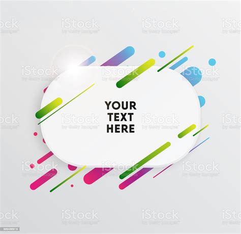 견적에 대 한 현대적이 고 동적 텍스트 상자입니다 고품질 벡터 일러스트입니다 3차원 형태에 대한 스톡 벡터 아트 및 기타 이미지 3차원 형태 개념 개념과 주제