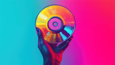 Vintage Cd Compact Player Poster In Modern Aesthetic Style Trendy Y2k