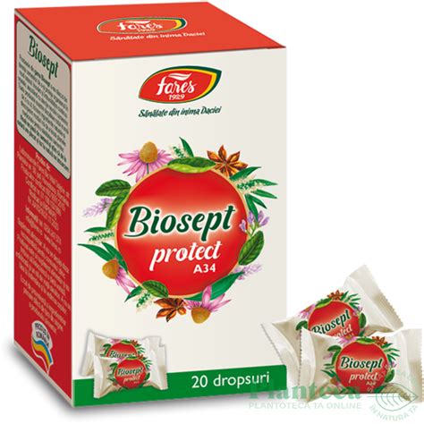 Biosept Dropsuri Protect 20cp Fares Pret 330 Lei Planteea