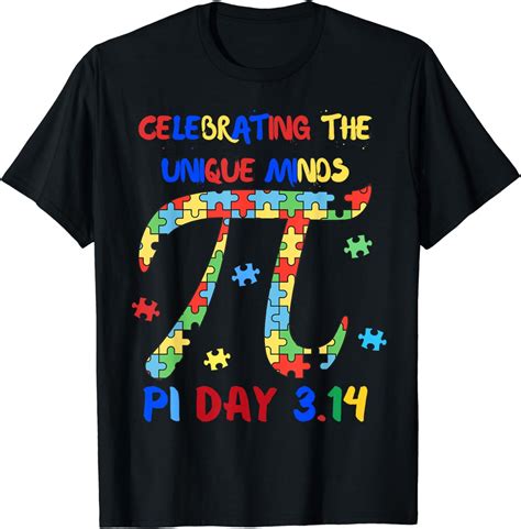 Funny Pi Symbol Design For Autism Awareness Pi Day Autism T Shirt