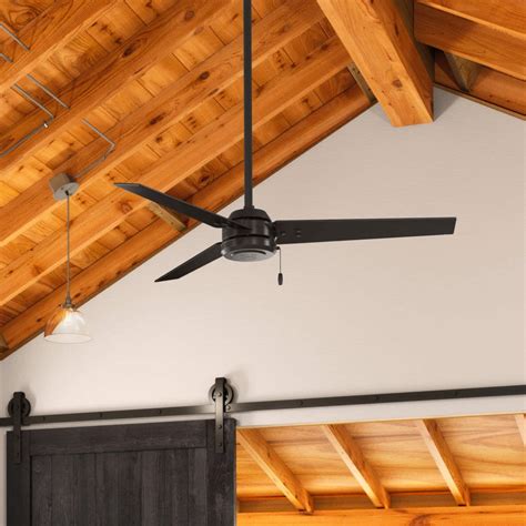 Hunter Cassius 52 In Indoor Outdoor Ceiling Fan Matte Black Pc