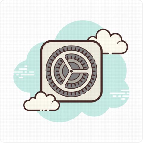 Cute Cloud App Icons Settings