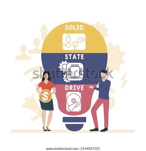 Ssd Solid State Drive Acronym Business Stock Vector Royalty Free Shutterstock