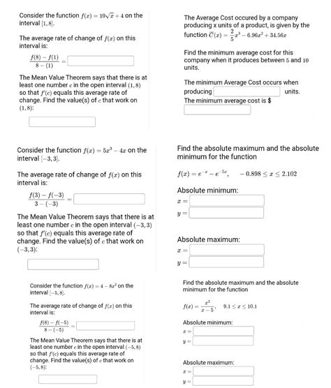 solved consider the function f x 10 sqrt{x} 4 on