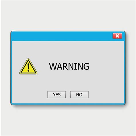 Window Operating System Warning Vector Art At Vecteezy
