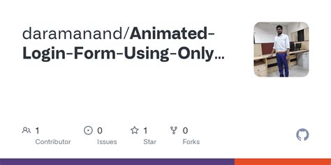 Github Daramanand Animated Login Form Using Only Html Css