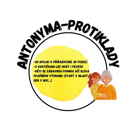 Antonyma Protiklady Český Jazyk Učiteléučitelůmcz