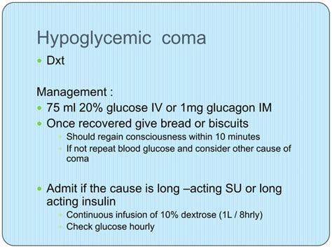 Coma In Diabetic Patient Pptx Diabetes Diseases And Conditions