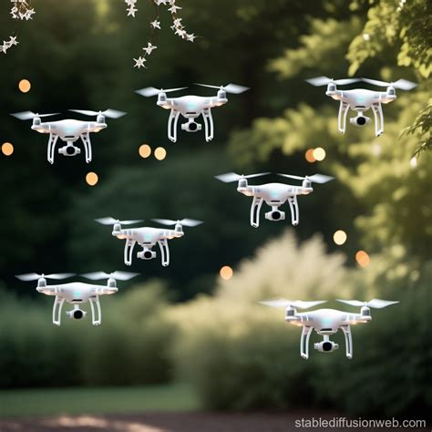 Drones Swarm Simulation One Joins One Leaves Stable Diffusion Online