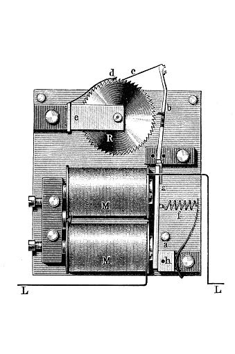 Ilustración De Reloj De Puntero Eléctrico Según Siemens Y Halske Y Más