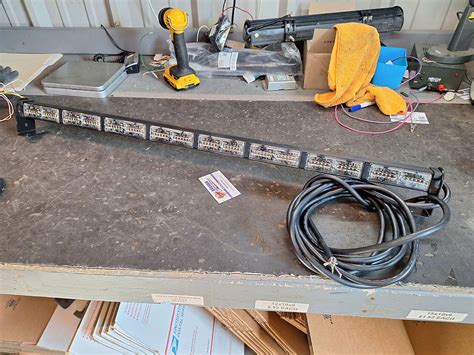 Code 3 Mega Thin Stick 8 Light Amber Blue Duo Brooks Gov Surplus