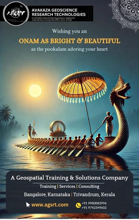 Midhun Sathyan On Linkedin Onam2024 Happyonam Agsrt Geospatialtechnology Gis Training