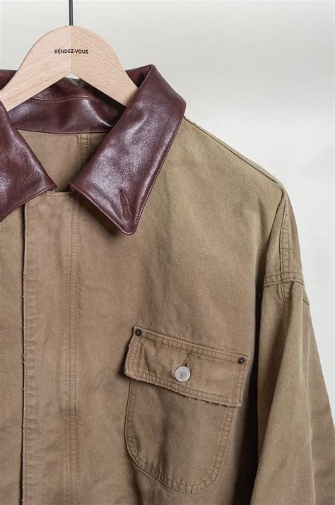 Stein Sulfur Dyed Oxford Vintage Jacket St1387 Kbeige