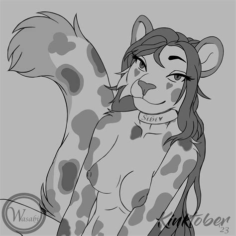 Rule 34 Anthro Breasts Collar Digital Drawing Artwork Digital Media