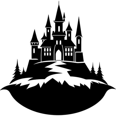 Castle Black Silhouette Illustration 47373059 Vector Art At Vecteezy