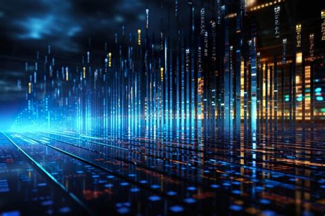 Premium Photo A Rendering Of A Technology Data Binary Code Network