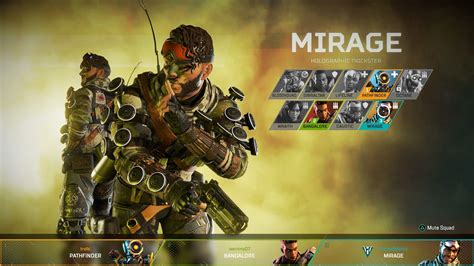 Apex Legends Mirage Lore Tips Abilities Ultimate Legendary Skins