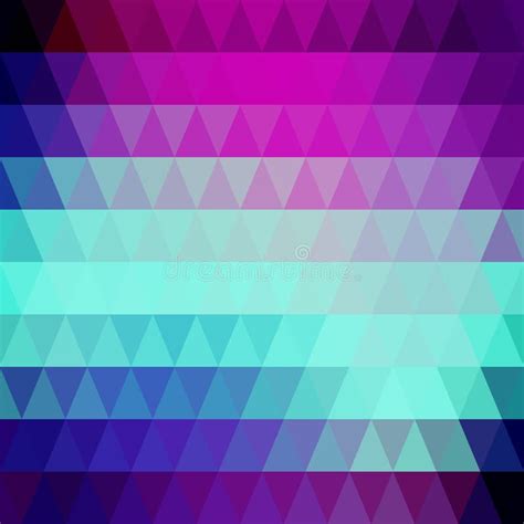 Retro Pattern Of Geometric Shapes Triangle Colorful Mosaic Back Stock
