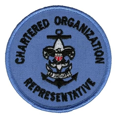 Sea Scouts Chartered Organization Representative Emblem Bsa Cac Scout