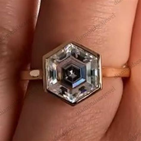 Honeycomb Engagement Ring Etsy