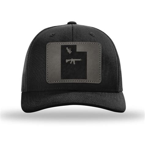 Keep Utah Tactical Leather Patch Trucker Hat Pewpewlife