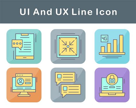 Ui And Ux Vector Icon Set 20650283 Vector Art At Vecteezy