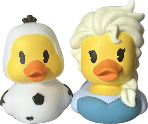 Just Play Rubber Ducks Disneys Duckalooz Elsa And Olaf 3 Bath Toy Toys And Games
