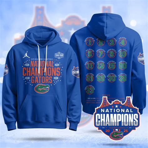 Florida Gators 2025 National Champions Basketball Hoodie N2webp On