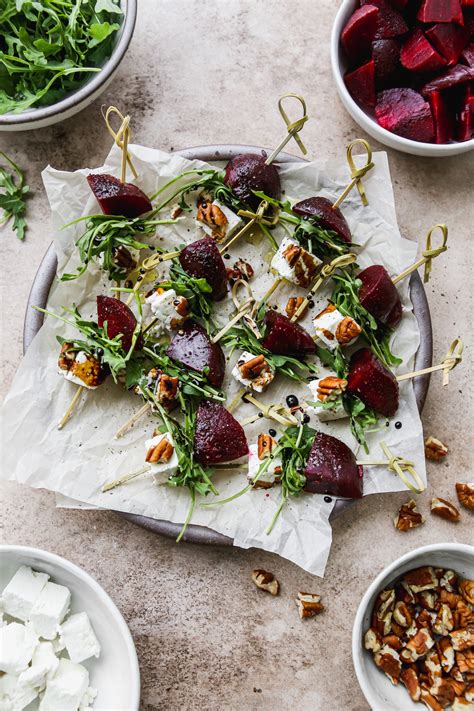 Beet Salad Appetizer Skewers Walder Wellness Rd Dietitian