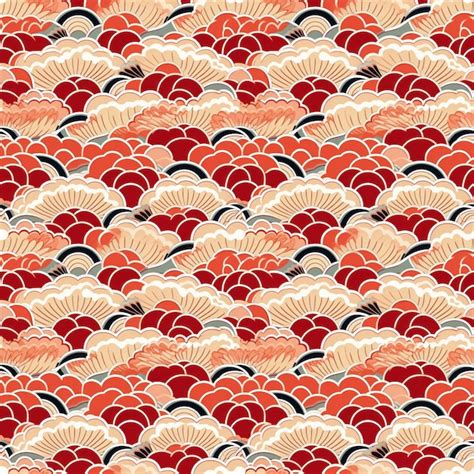 Premium Photo Japanese Seamless Pattern In Oriental Geometric