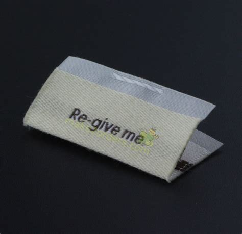Custom Woven Cotton Label Woven Cotton Logo Labels Woven Cotton Fabric Tags Custom Cotton