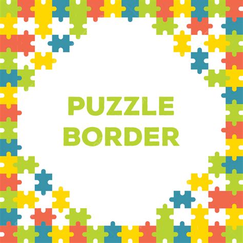 Rompecabezas Abstracto Boder Vector Colorido Diseño Png Creativo Jugar Rompecabezas Png Y