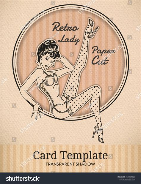 Vector Retro Pinup Sexy Woman Illustration Stock Vector Royalty Free Shutterstock