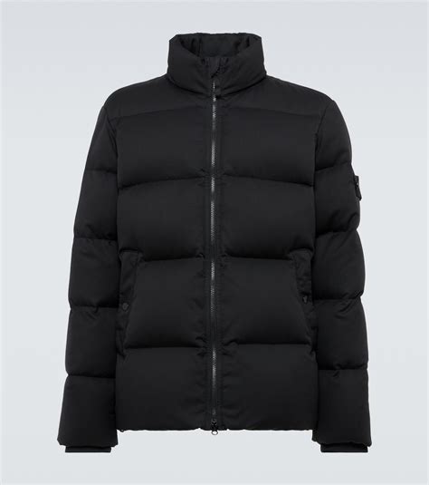 Ghost Compass Virgin Wool Down Jacket In Black Stone Island Mytheresa