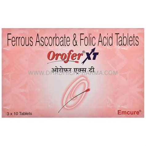 Orofer Xt Tab Pack Size 110 Tablets At ₹ 317box In Nagpur Id