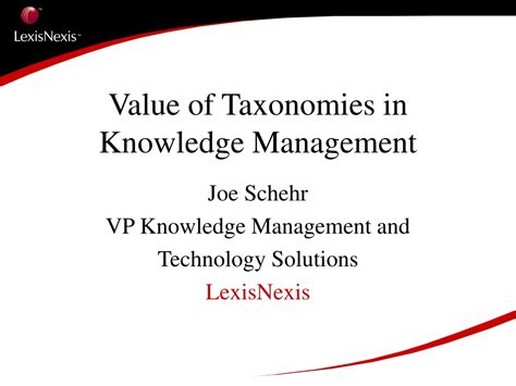Ppt Value Of Taxonomies In Knowledge Management Powerpoint