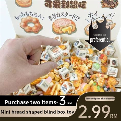 🥨 New Mini Baked Bread Mini Props Food Toys Bread Shapes Surprise