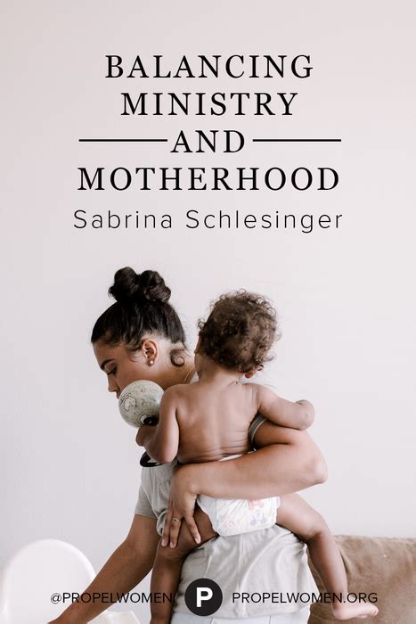 Balancing Ministry And Motherhood Propel Women