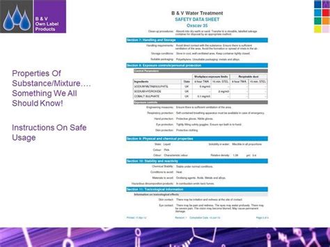 New Safety Data Sheets And Labels In Compliance With Clp Regulations