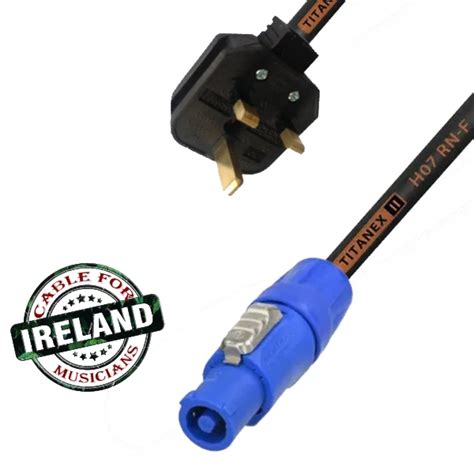 Powercon In To 13a Cable 1 5mm