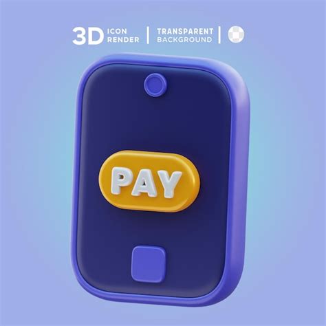 Premium Psd Psd Mobile Payment 3d Illustration