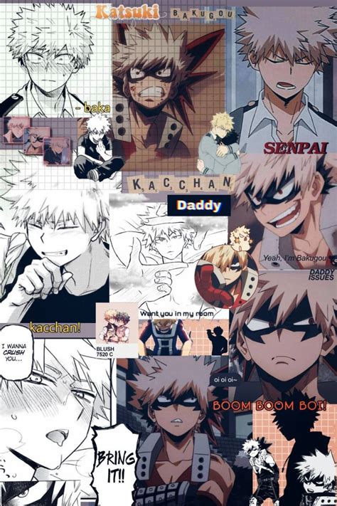 𝐁𝐎𝐎𝐌 𝐁𝐎𝐎𝐌 Bakugo Katsuki Cute Anime Wallpaper Anime Monochrome Anime Background