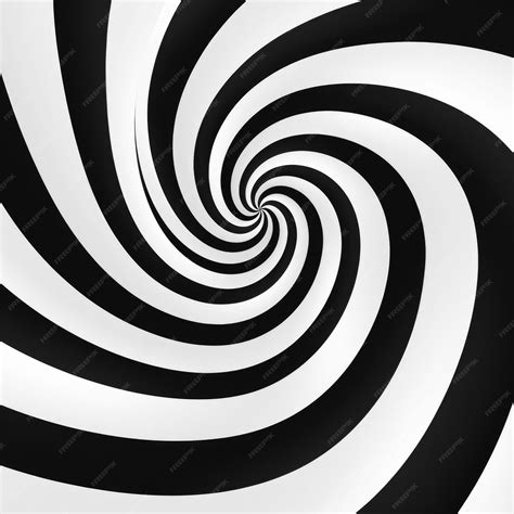 Premium Ai Image Mesmerizing Monochrome The Hypnotic Dance Of Black And White Swirls