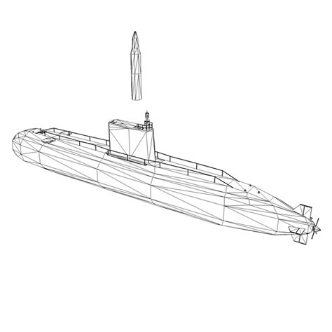 3d North Sinpo Class Submarine Turbosquid 1187519
